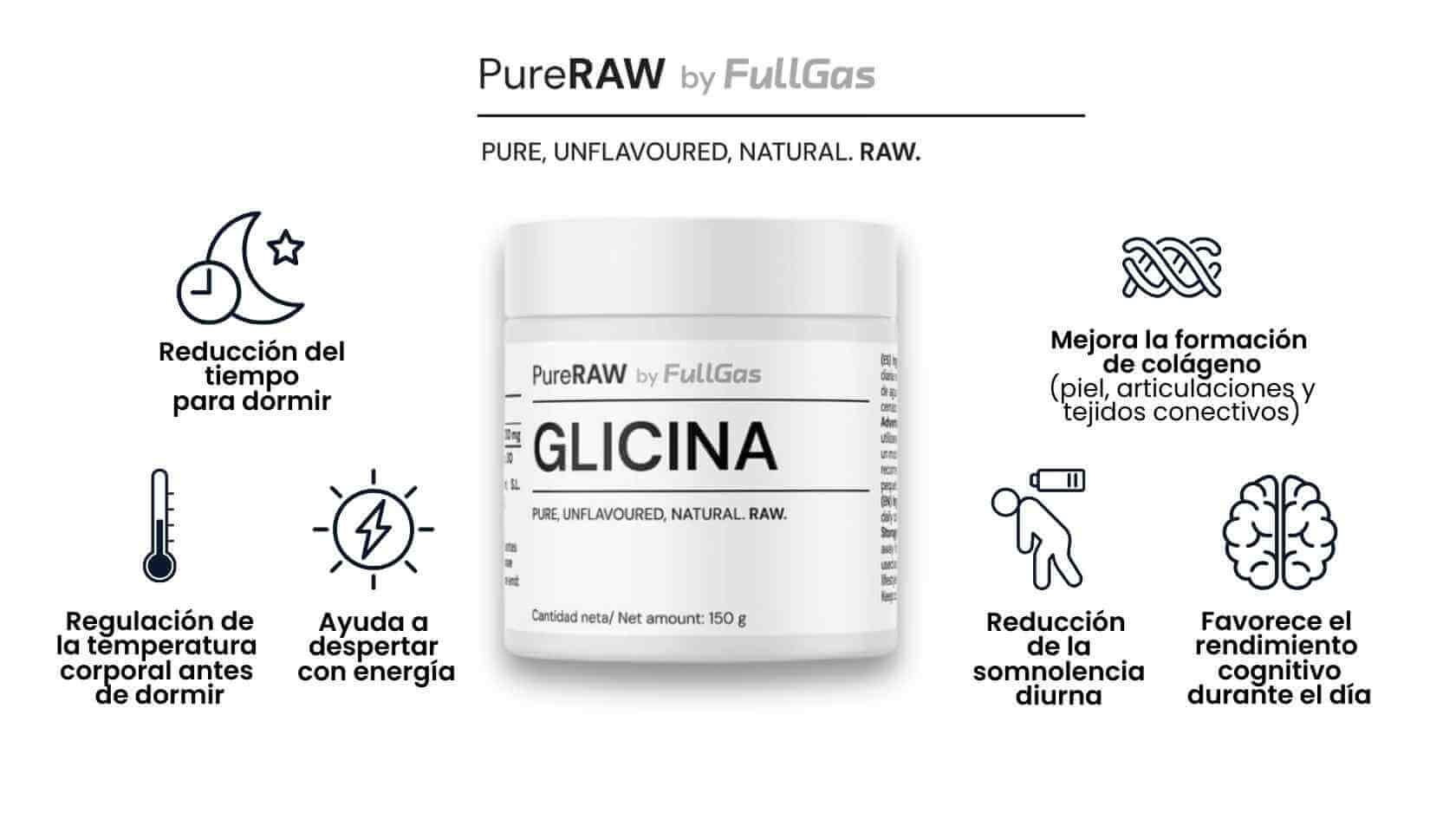 Glicina: ¿Qué es y para qué sirve? - FullGas Sport